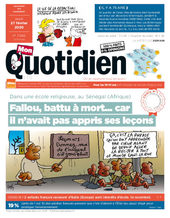 Mon Quotidien, formule pour enseignant | Boutique PlayBac Presse